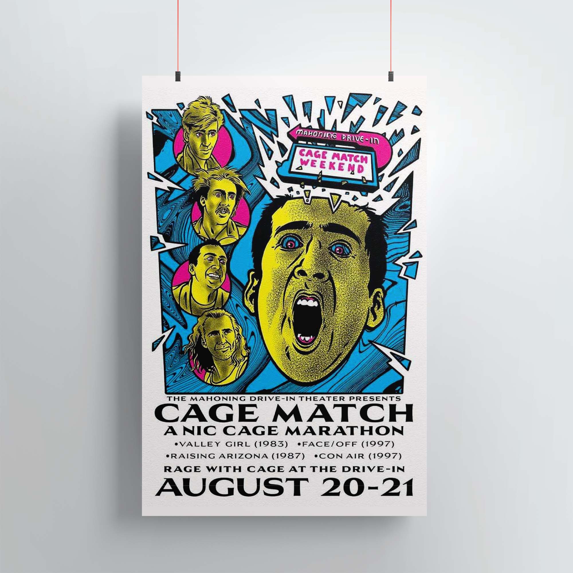 Nicolas Cage Con Air Poster